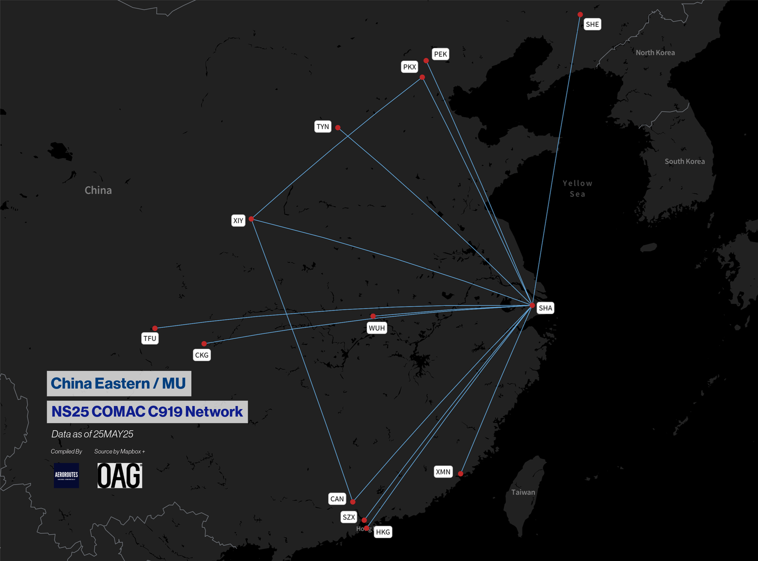 China Eastern Adds COMAC C919 Xiamen Service From late-May 2025 ...