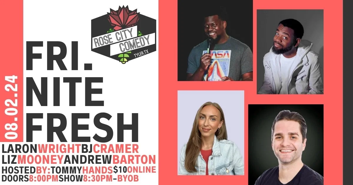 Rose City Comedy - Stand-Up - Tyler, TX - Live Entertainment Venue