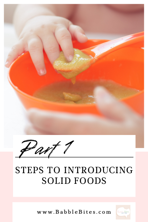 Part 1: Steps to Introducing Solid Foods - Purées — BabbleBites: Speech ...