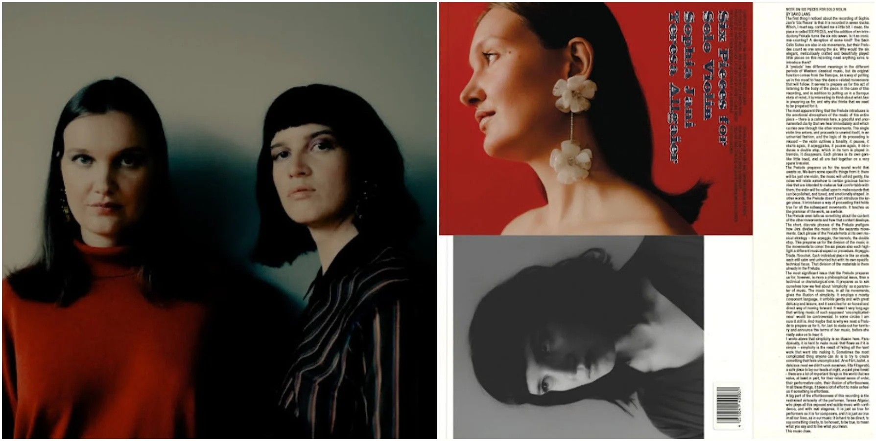 Six Pieces For Solo Violin | Sophia Jani and Teresa Allgaier — Jensen Artists