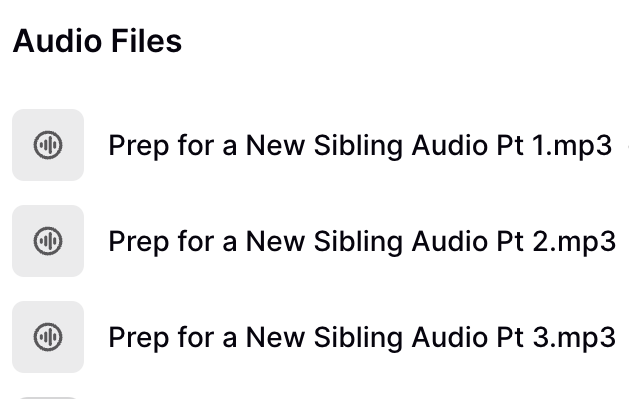 Sibling Guide — Babies and Brains