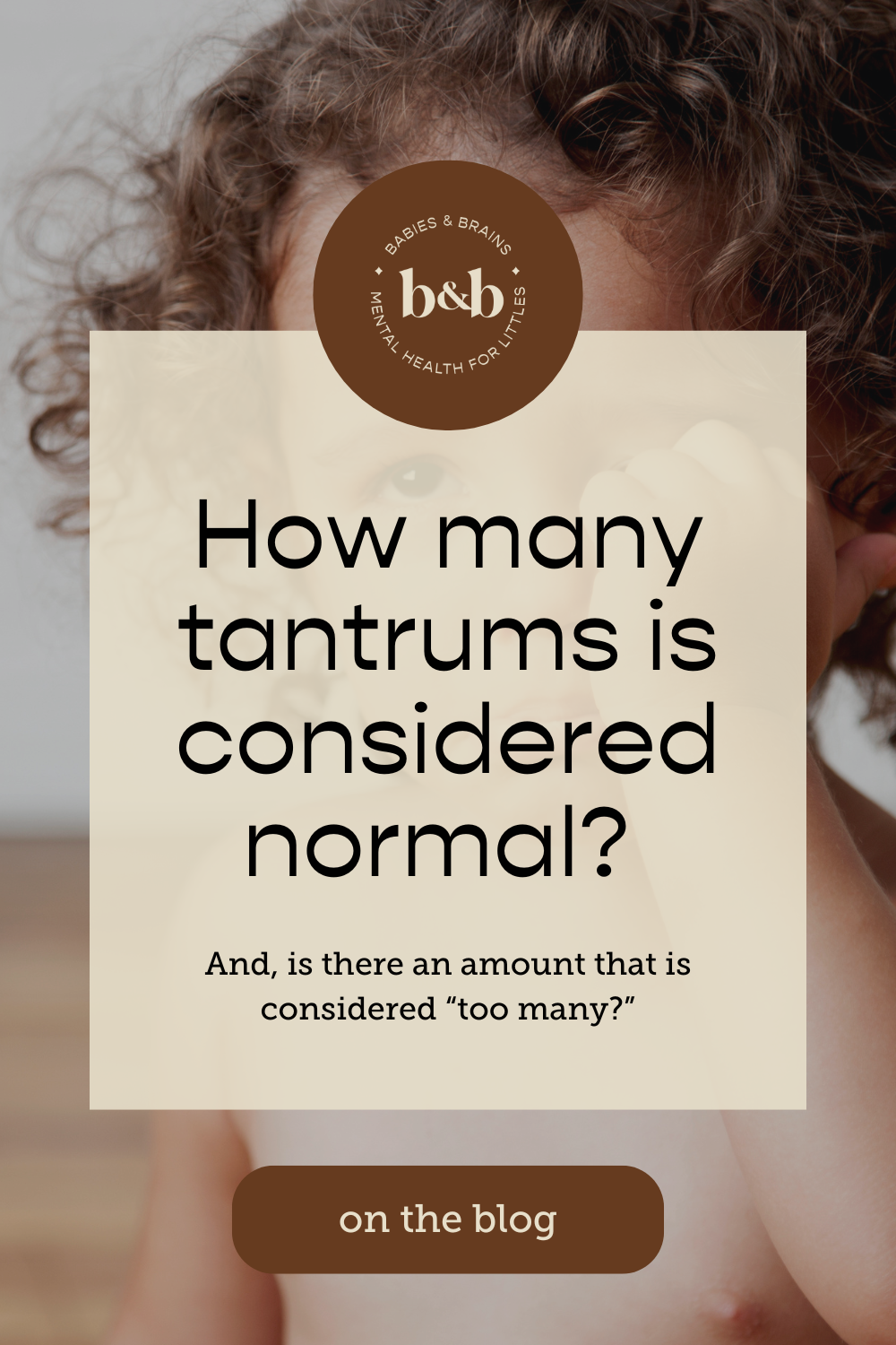 How many tantrums a day is considered normal? — Babies and Brains