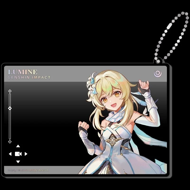 Pre-Order Genshin Impact Traveller, Paimon, & Archon Anniversary Acrylic Photocards — Mahou Nippon