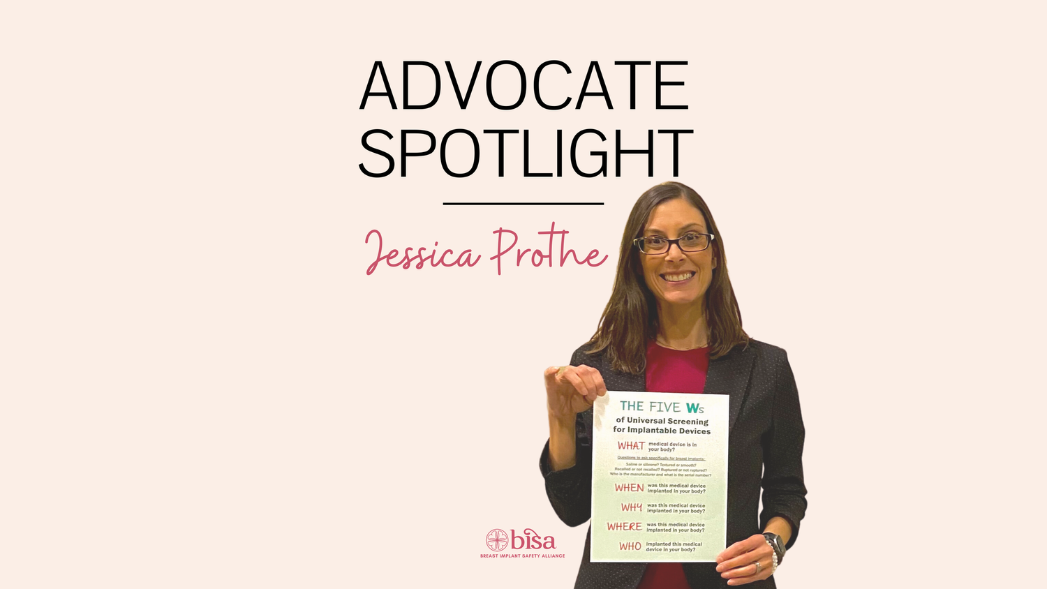 Advocate Spotlight: Jessica Prothe — BISA Nonprofit