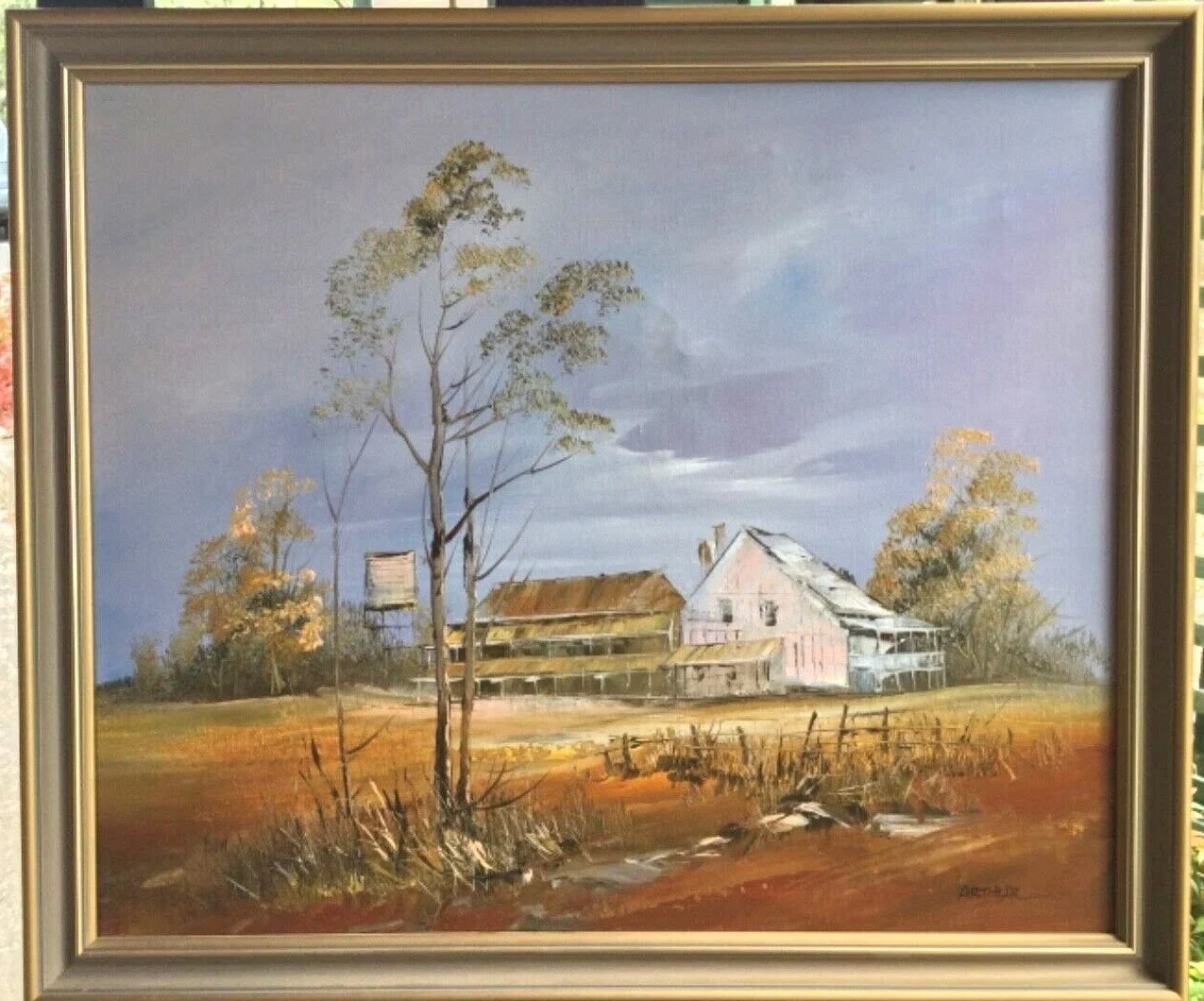 Artist Arthur Framed Farm Scene — Hatherley Fine Art