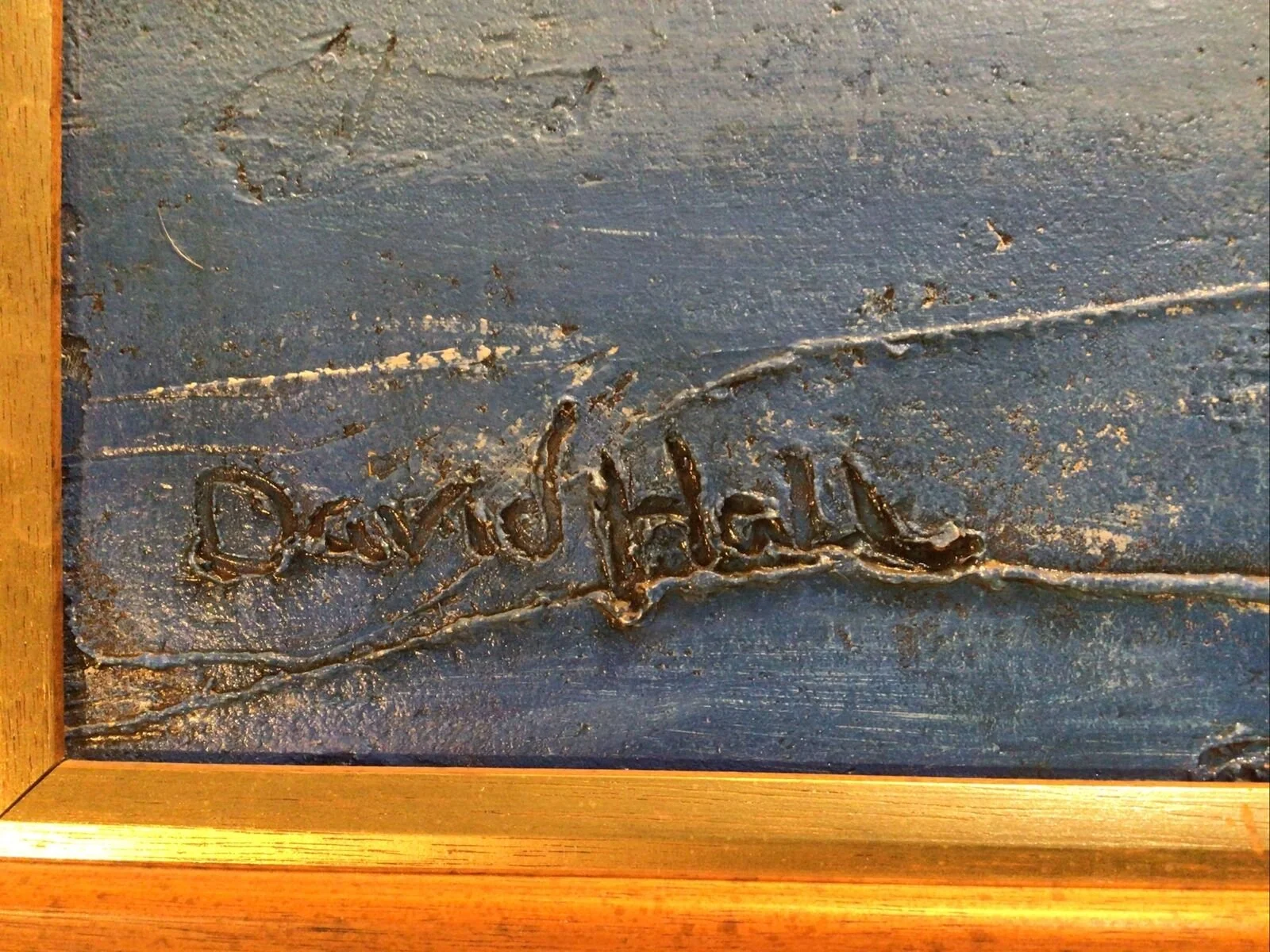 David Hall Framed Mixed Media Artwork — Hatherley Fine Art
