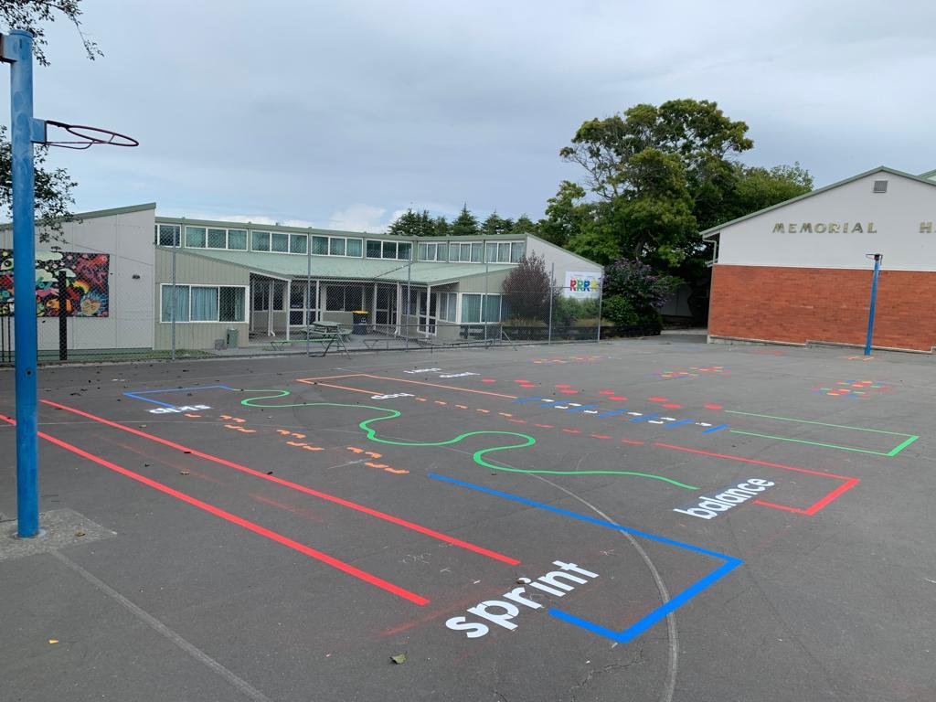 School Grounds — Edge Line Marking