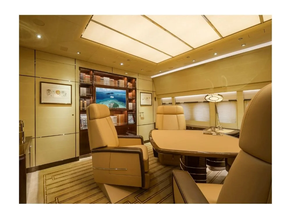 Inside the Boeing 747-8i Sky Mansion: A Rare Look at a Design and ...