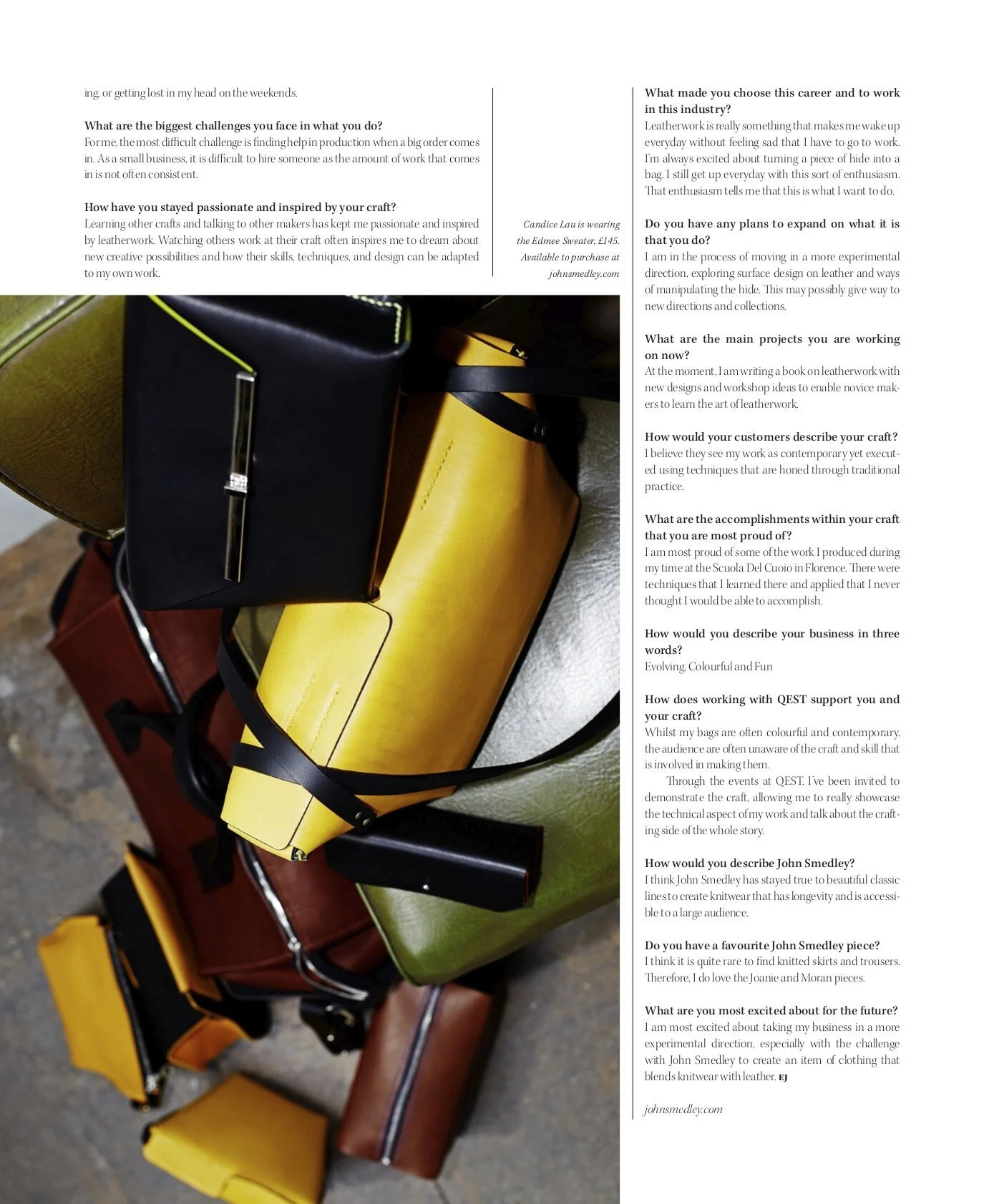 AN INTERVIEW WITH ESSENTIAL JOURNAL, 2020 — STUDIO CANDICE LAU