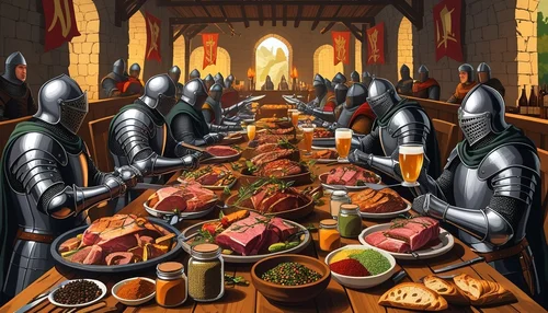 How Medieval Knights Ate Meat to Fuel Battle Readiness | Daily Life & Diet