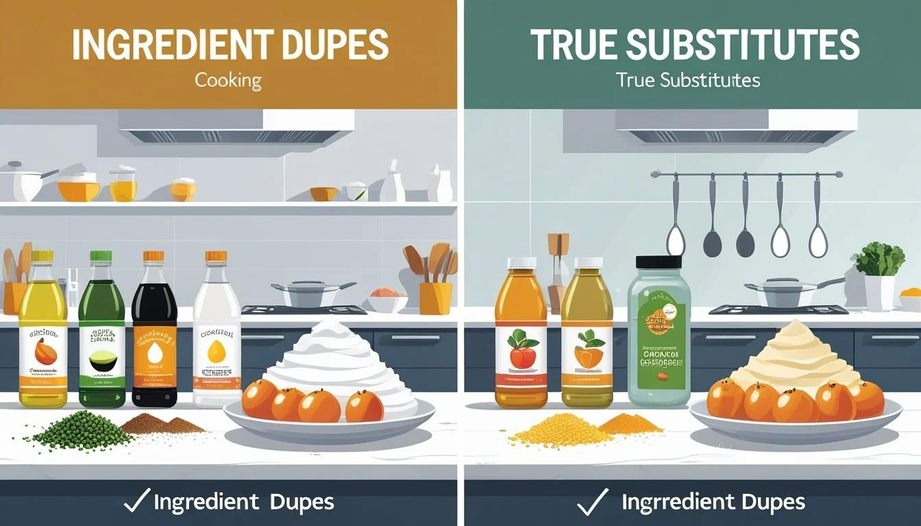 Ingredient Dupes vs True Substitutes: Key Differences in Cooking ...