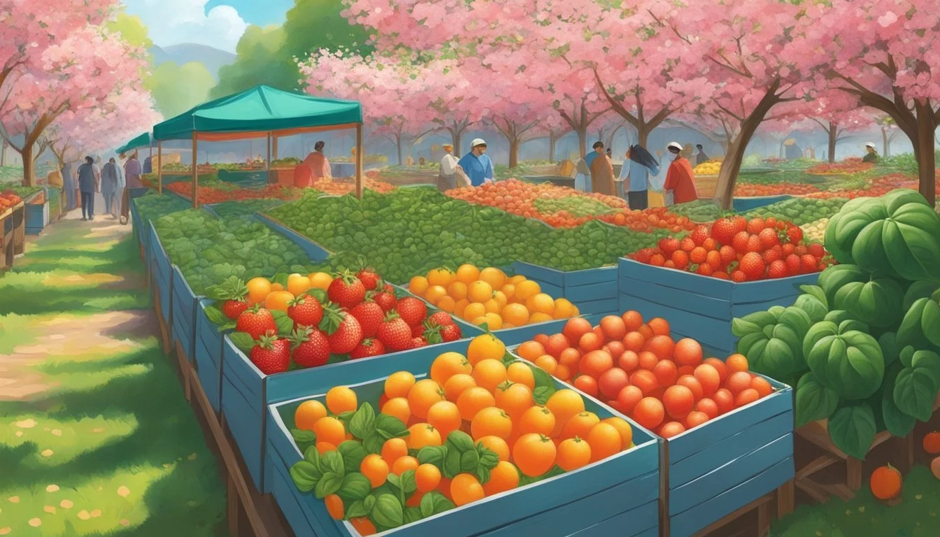 Texas Seasonal Fruit & Vegetables in March