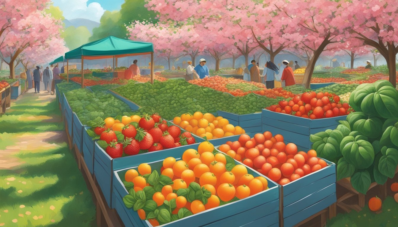 Texas Seasonal Fruit & Vegetables in March