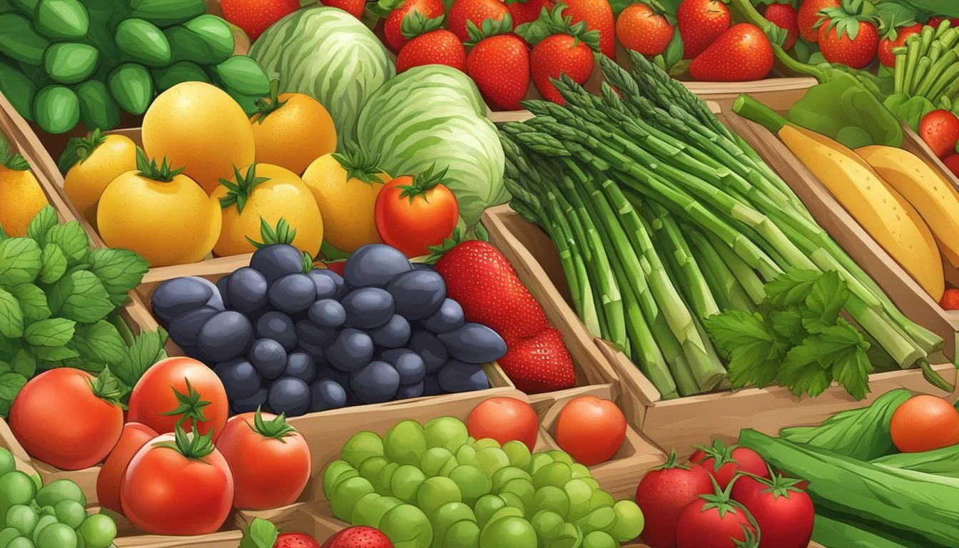 Texas Seasonal Fruit & Vegetables in March