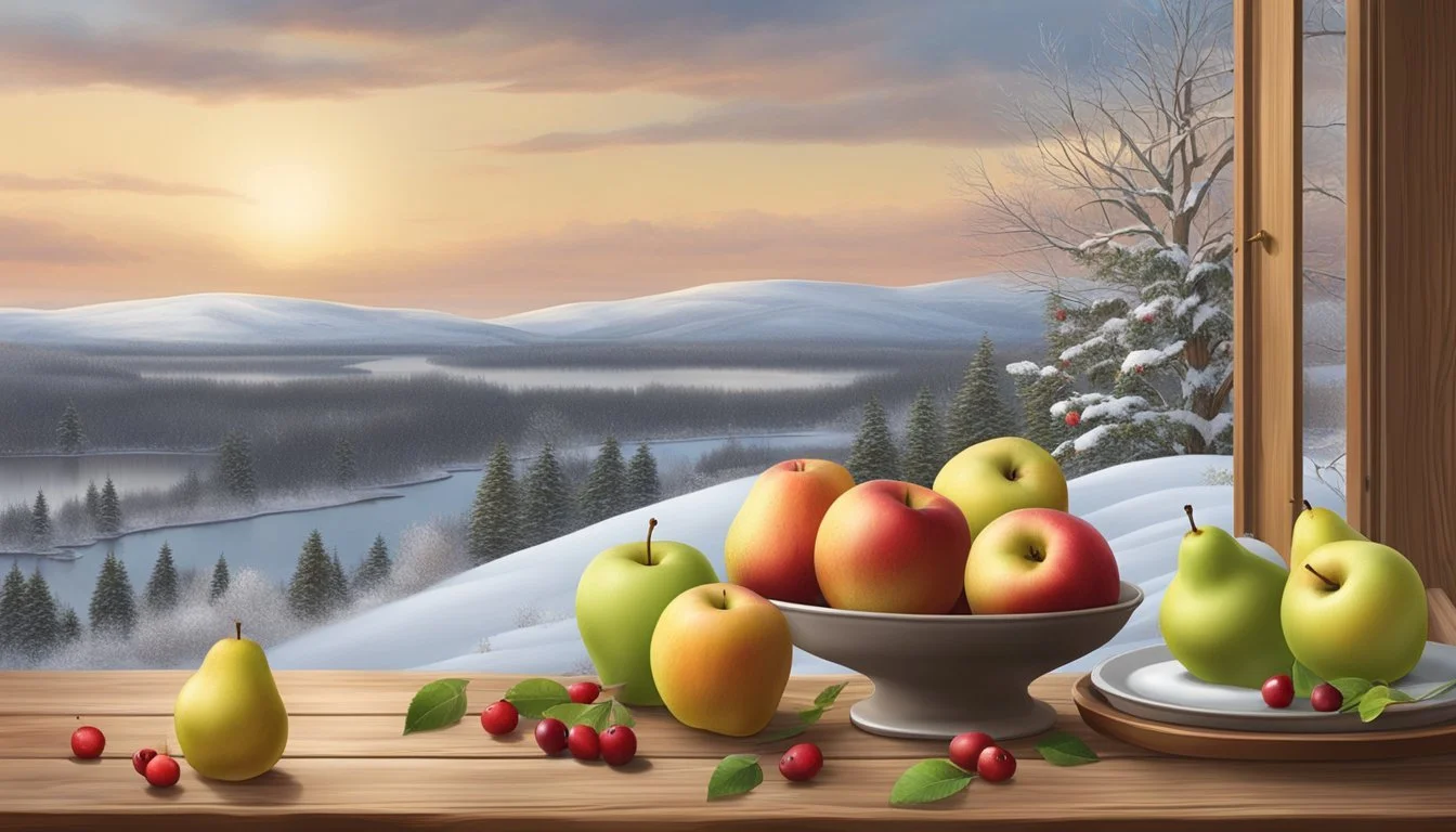 Michigan Seasonal Fruit & Vegetables in February