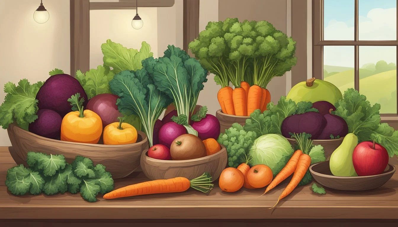 Michigan Seasonal Fruit & Vegetables in February