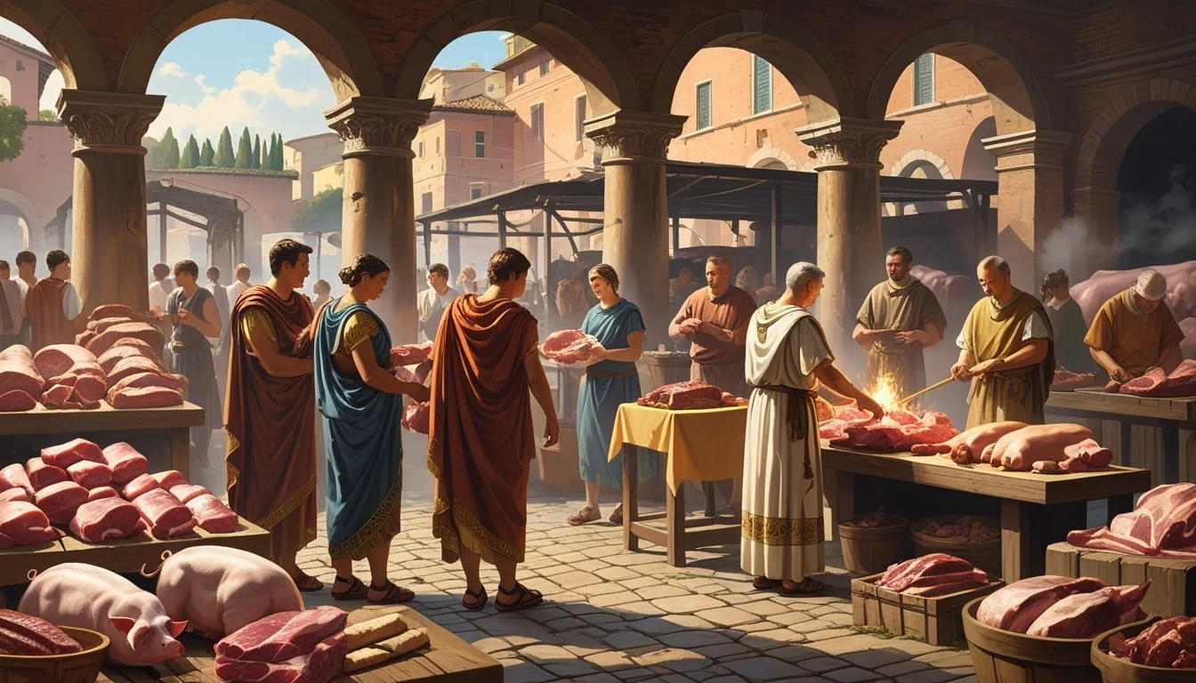 Ancient Rome’s Meat Consumption: Dietary Habits & Cultural Significance