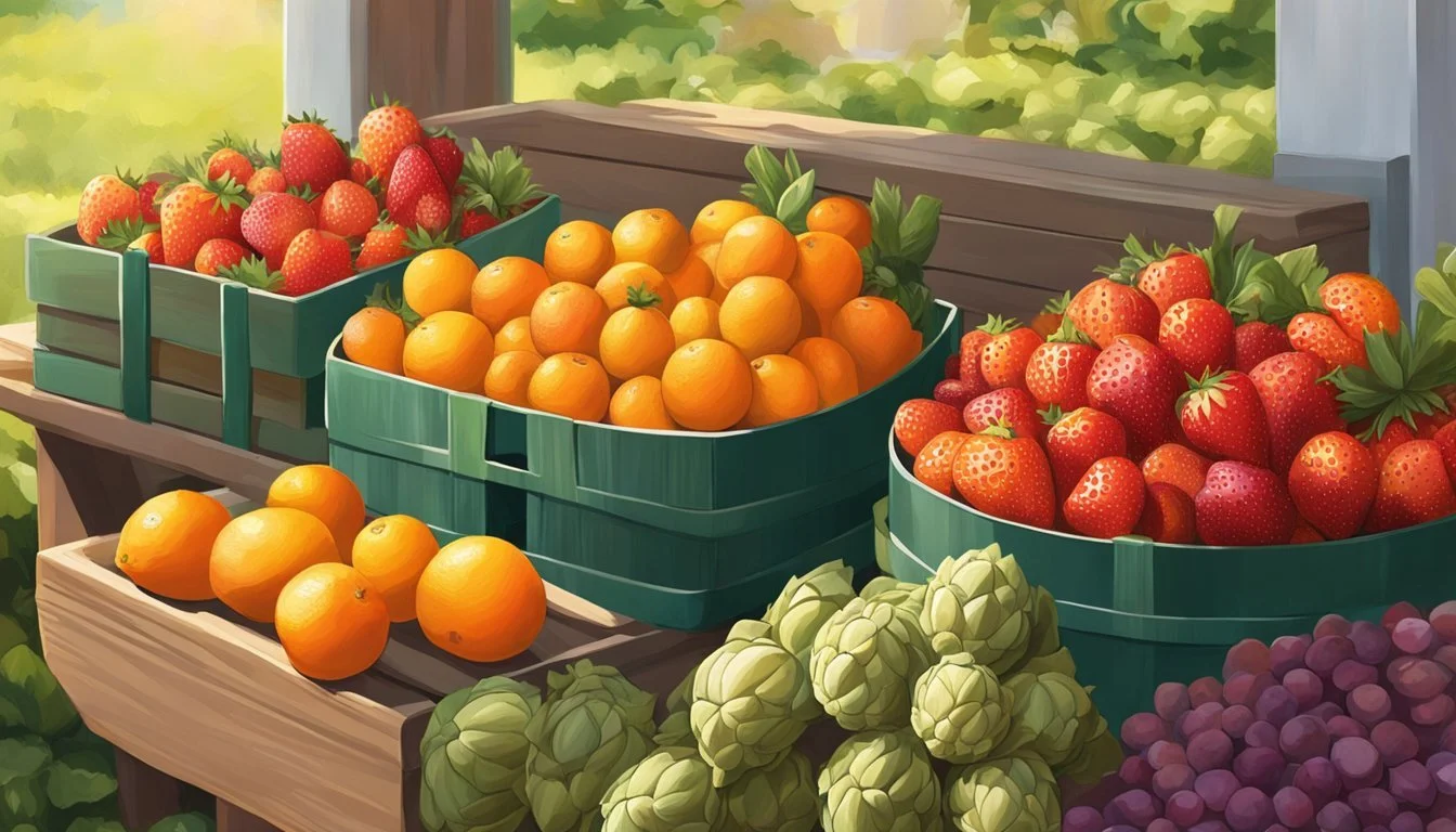 California Seasonal Fruit & Vegetables in April
