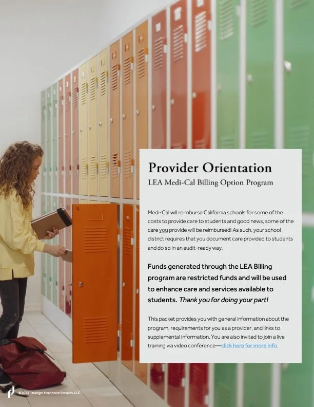 Provider Orientation Kit — Paradigm Healthcare Services
