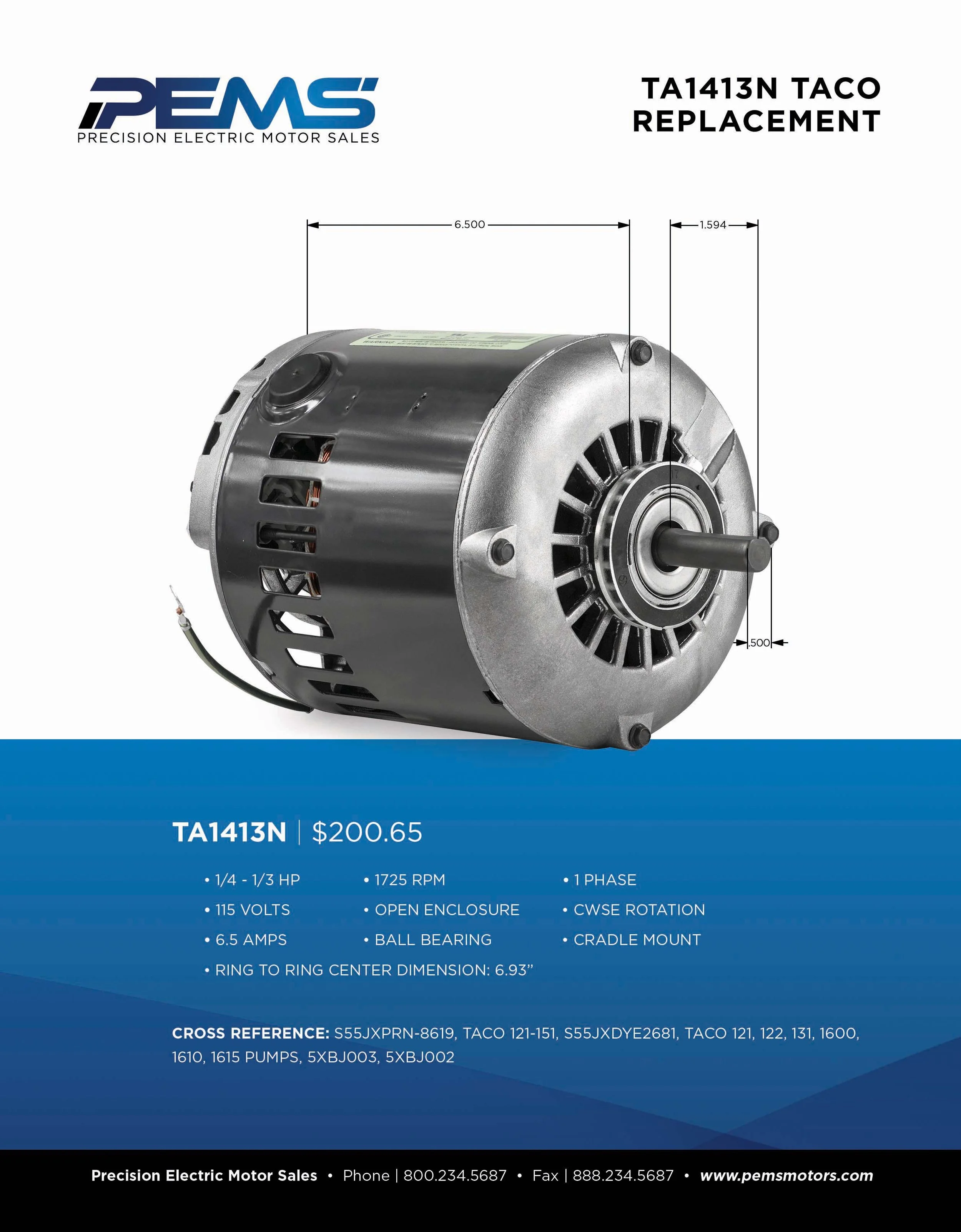 PEMS Literature NEW — Precision Electric Motor Sales