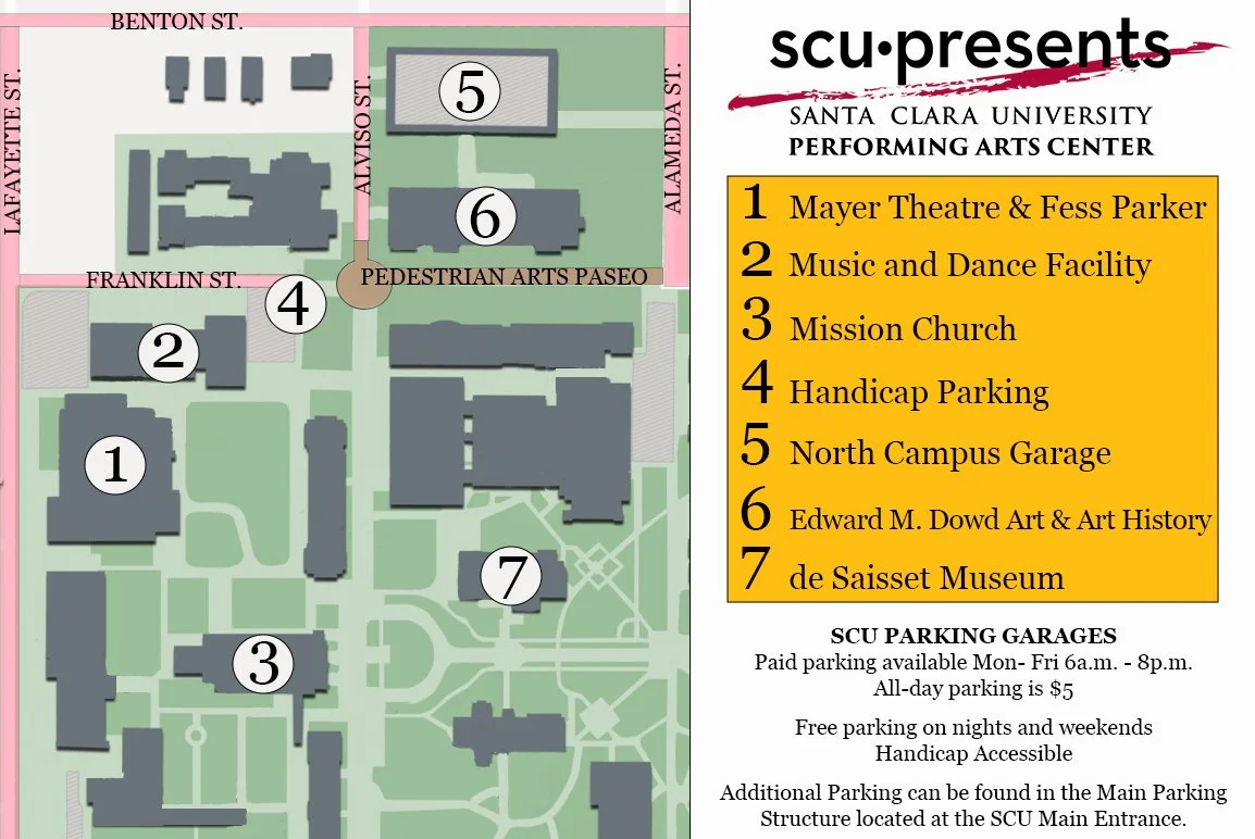 Directions & Parking — SCU Presents