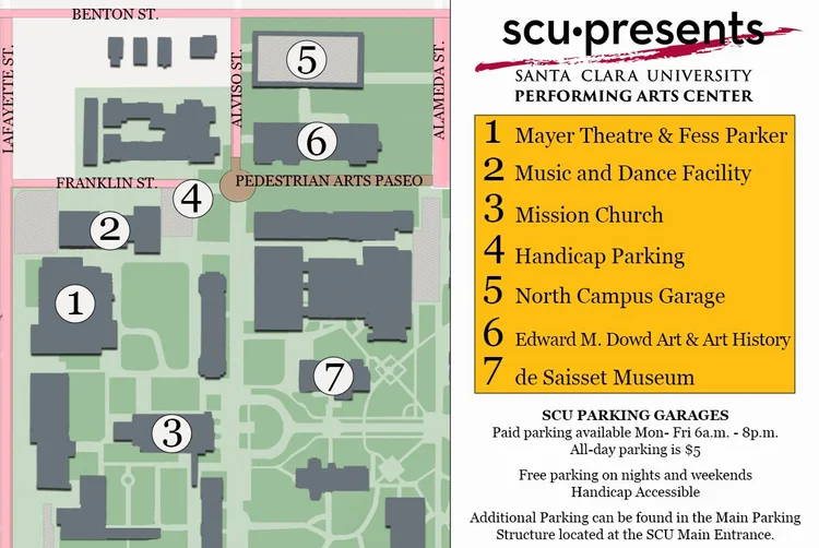 Directions & Parking — SCU Presents