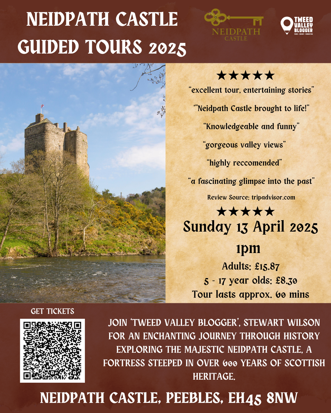 Neidpath Castle - Guided Tour — Tweed Valley Blogger Tours