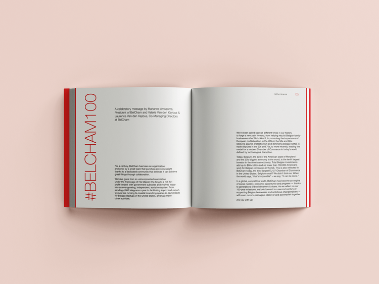 BelCham Centennial Book Design — Anders Design Studio