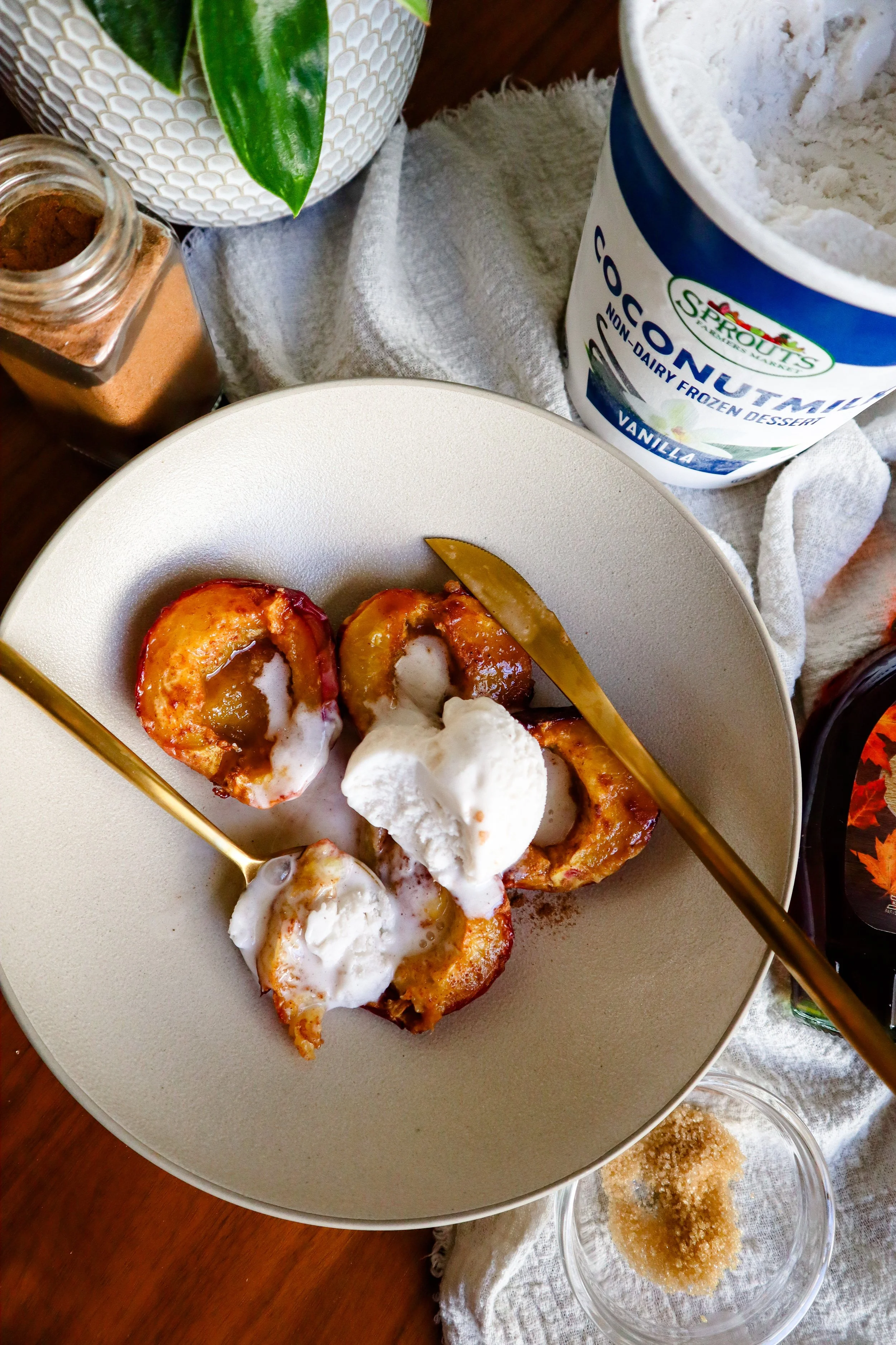 Air Fried Peaches — Jazz Leaf