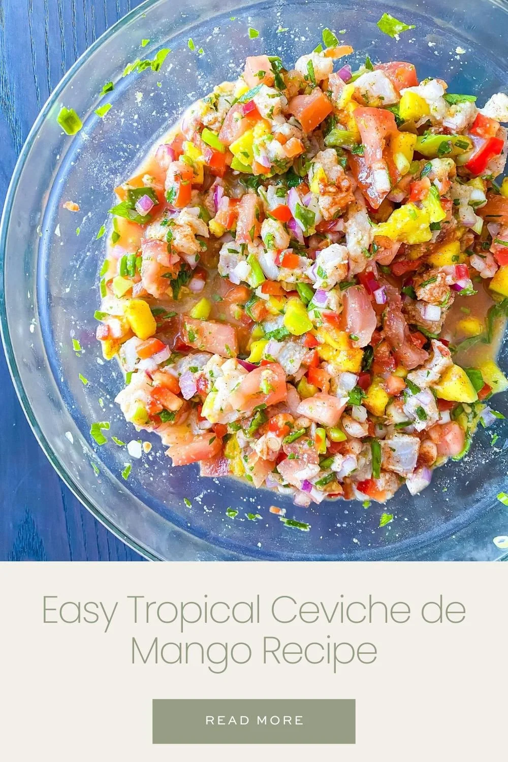 Easy Tropical Ceviche de Mango Recipe — Jazz Leaf