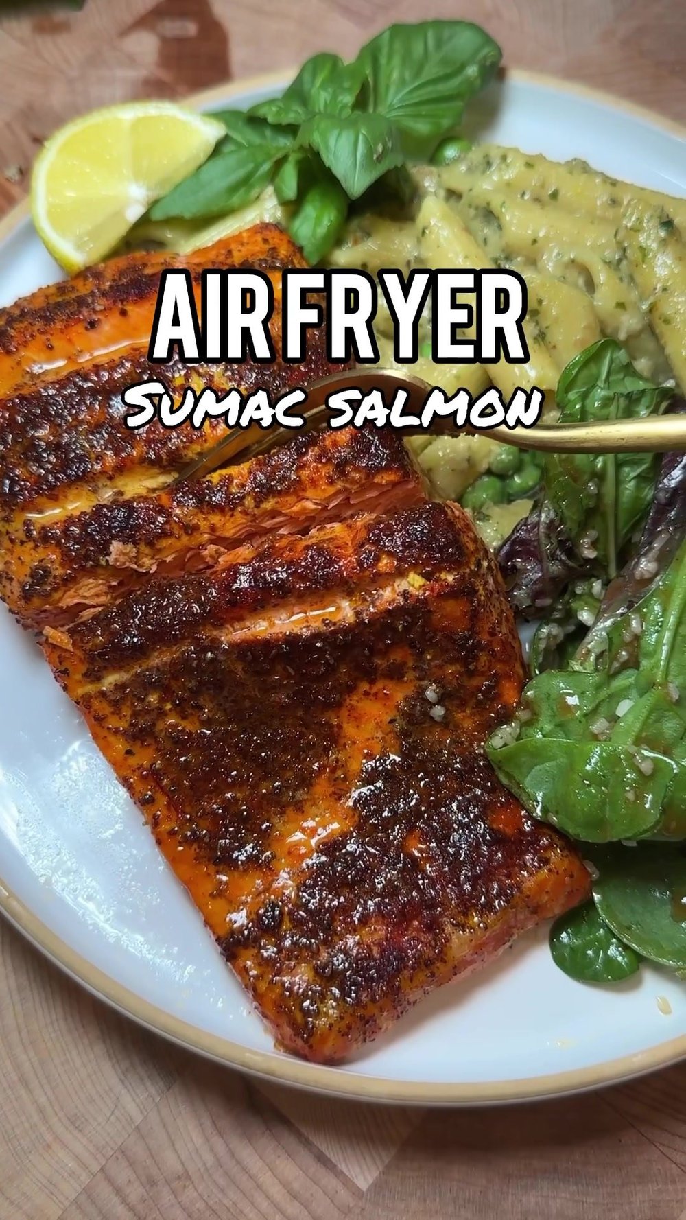 Air Fried Sumac Salmon Recipe — Jazz Leaf