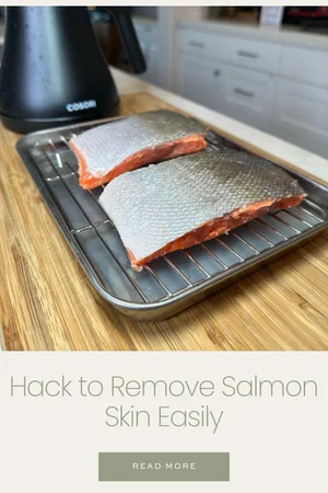 Hack to Remove Salmon Skin Easily — Jazz Leaf