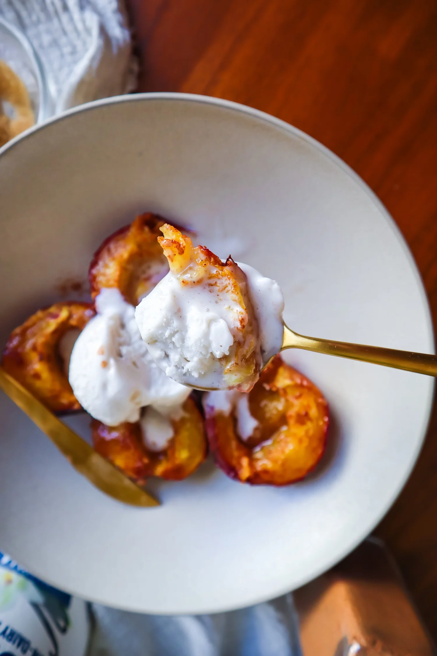 Air Fried Peaches — Jazz Leaf