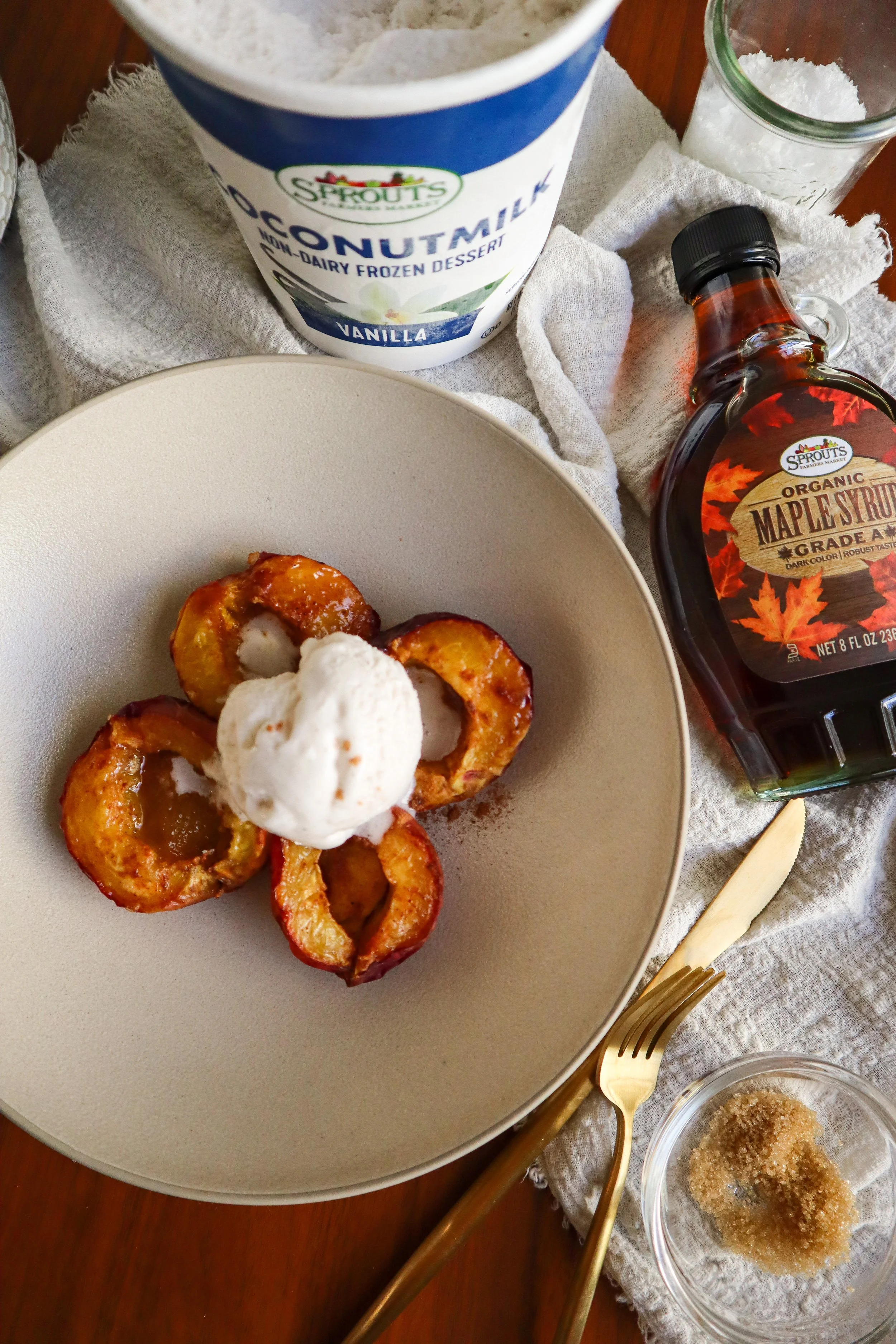 Air Fried Peaches — Jazz Leaf