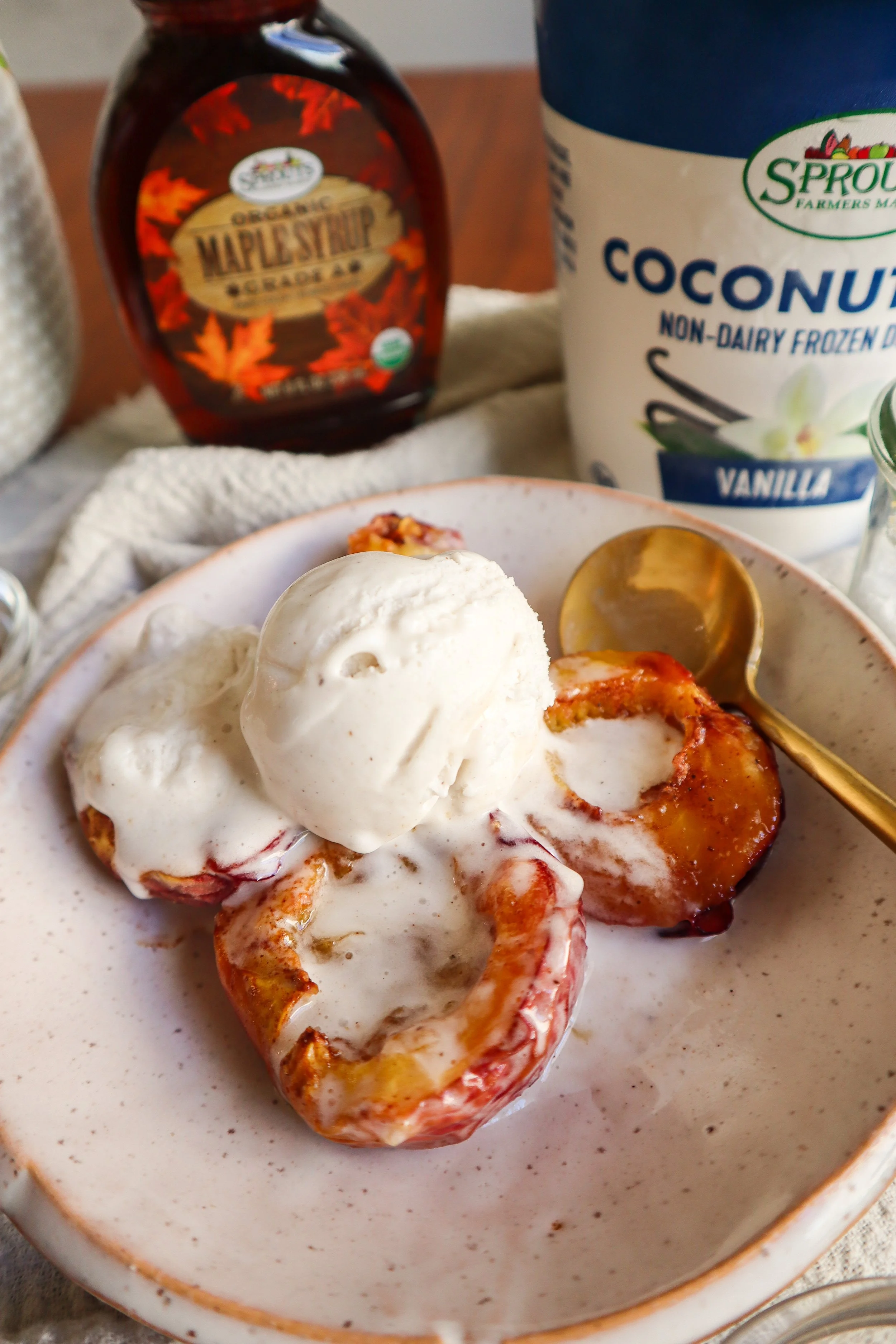 Air Fried Peaches — Jazz Leaf