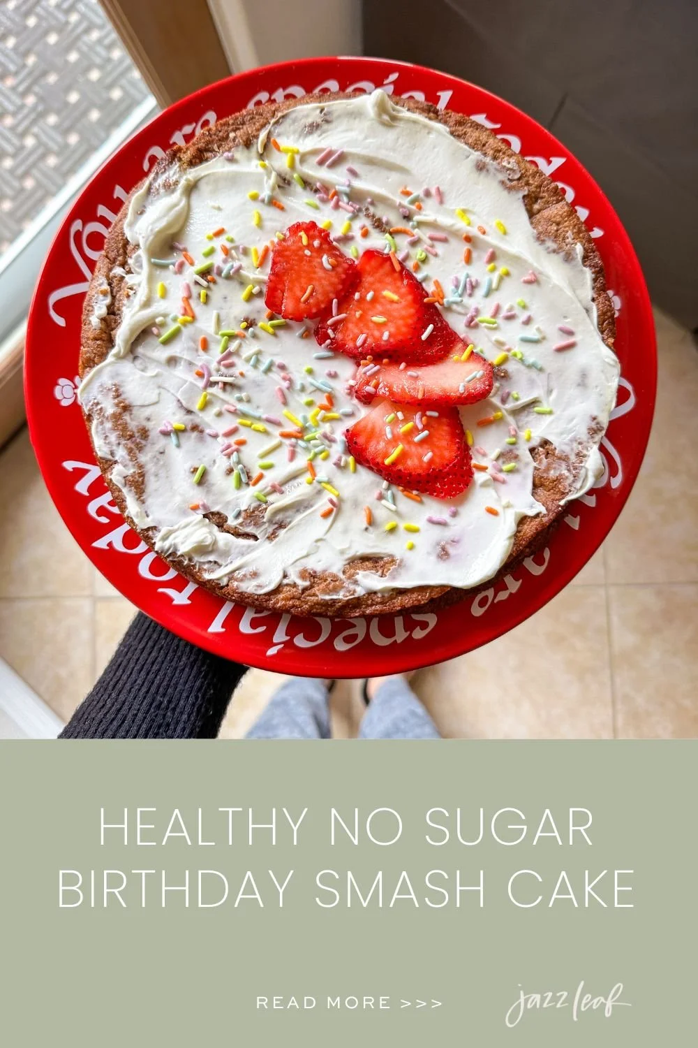 Healthy No Sugar Birthday Smash Cake — Jazz Leaf