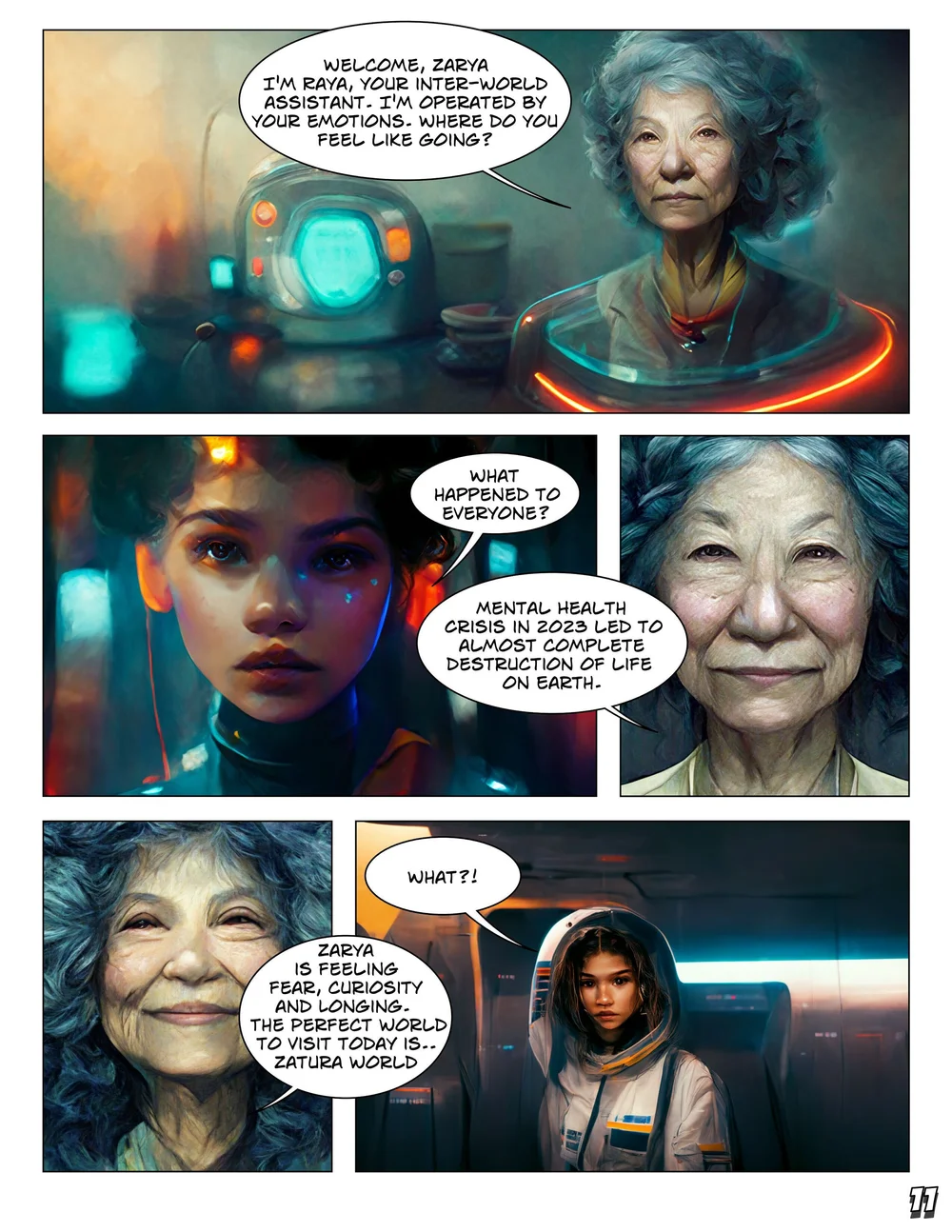 (AI) Zarya of the Dawn - Midjourney — Kris Kashtanova