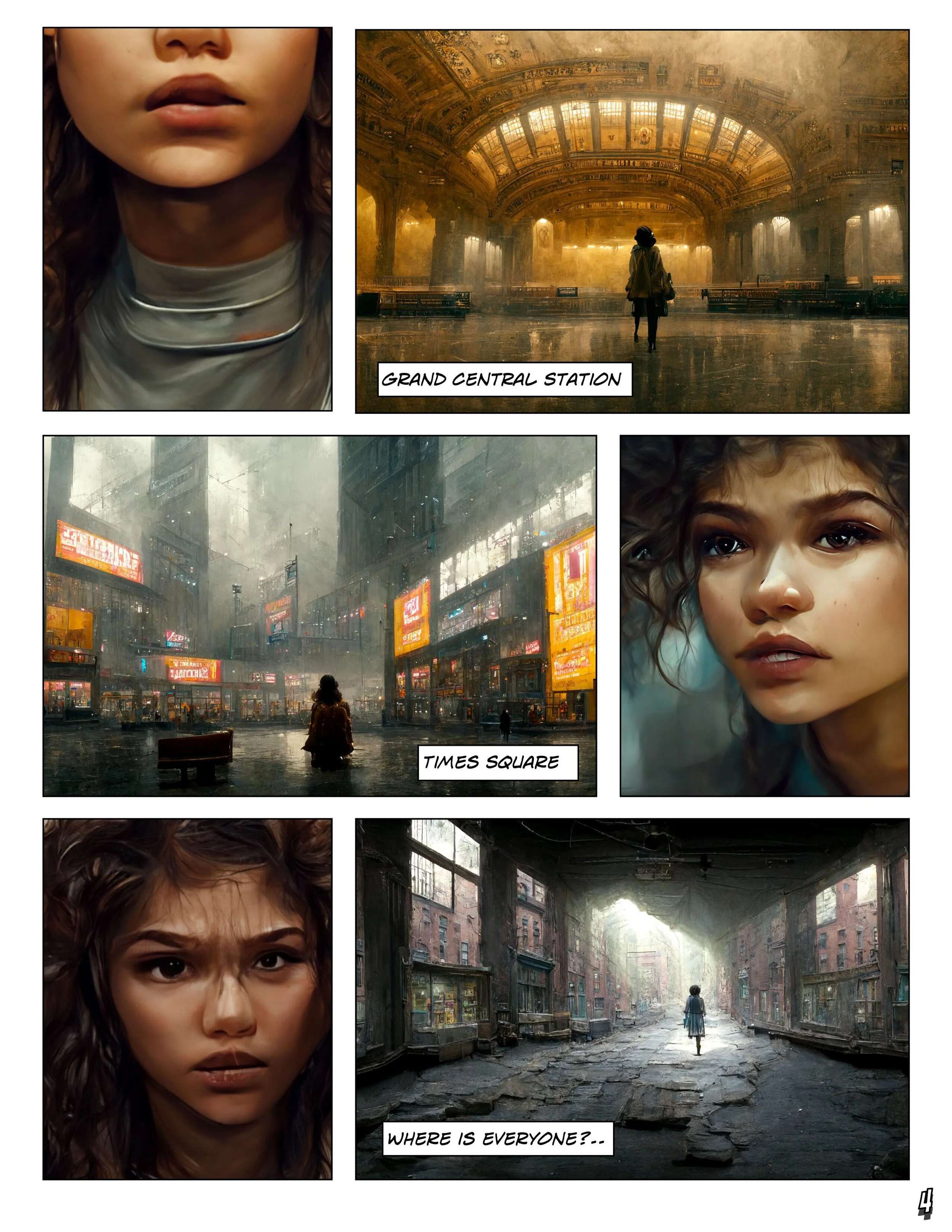 AI assisted Graphic Novel Kris Kashtanova