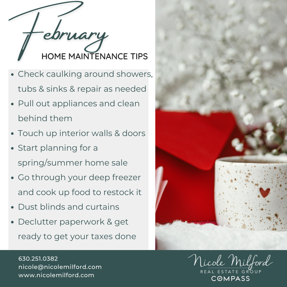 February Home Maintenance — Nicole Milford Real Estate Group