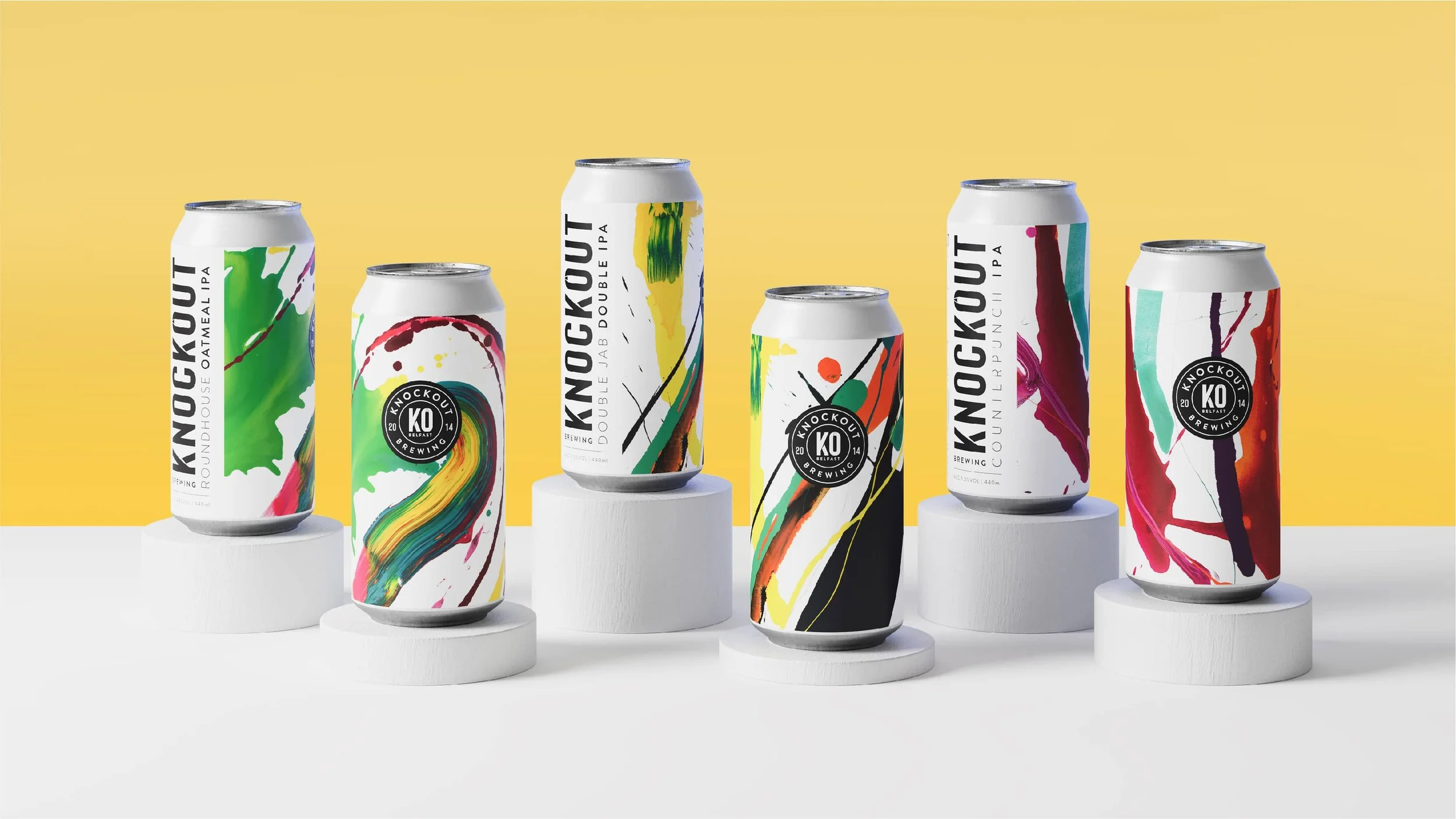 Knockout Brewing — Beer Can design — Backbar Studios