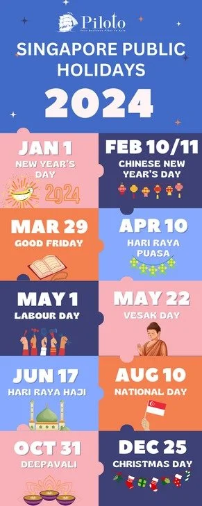 List of Singapore Public Holidays 2024 | Piloto Asia