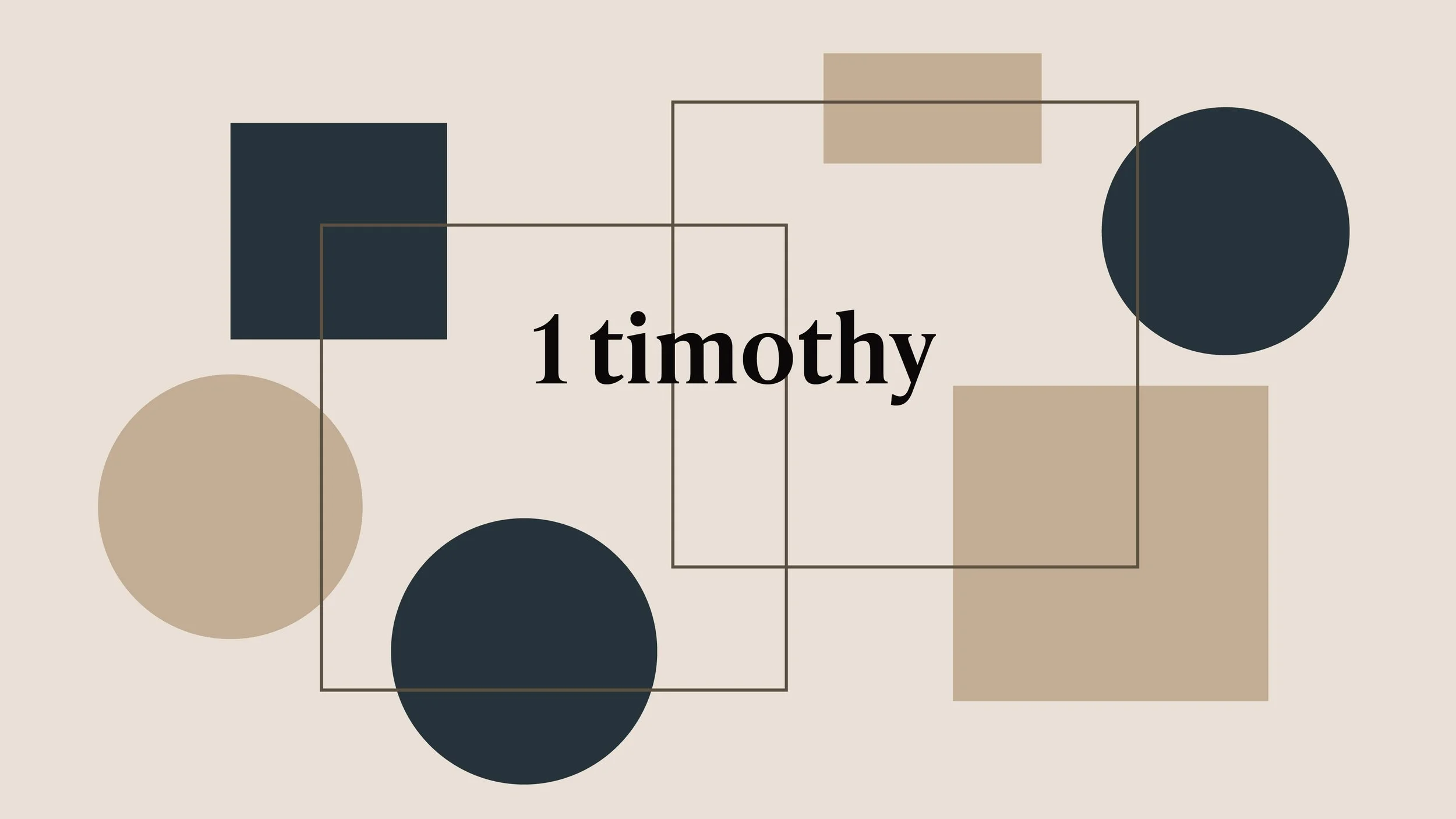 1 Timothy: Belief + Behavior in the House of God — Redemption North ...