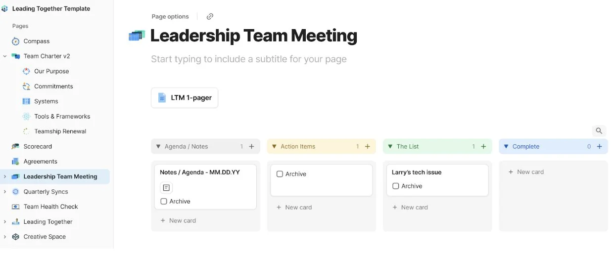 How to Create a Team Charter That Transforms Your Leadership Team — 6 ...