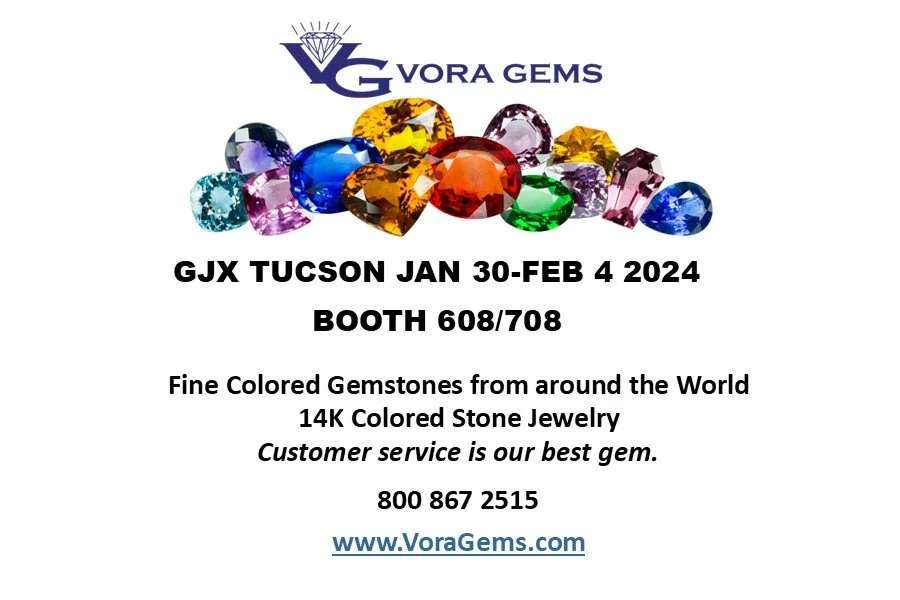 See us at these gemstone industry tradeshows. — Vora Gems