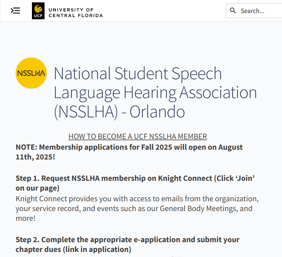 Services — UCF NSSLHA