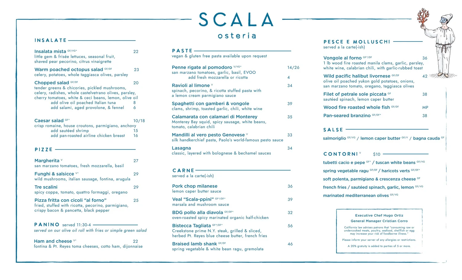 Scala Osteria All Day Menu — Scala Osteria & Bar
