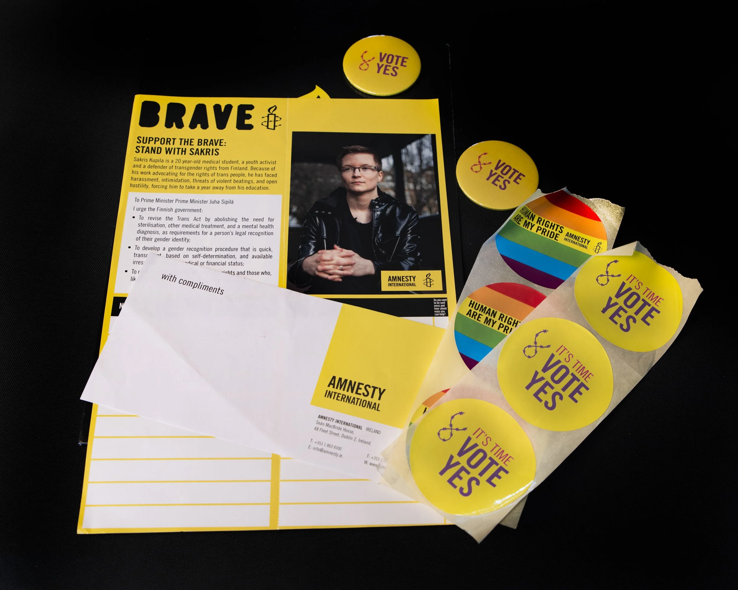 Amnesty International - Creative Brand Design Dublin