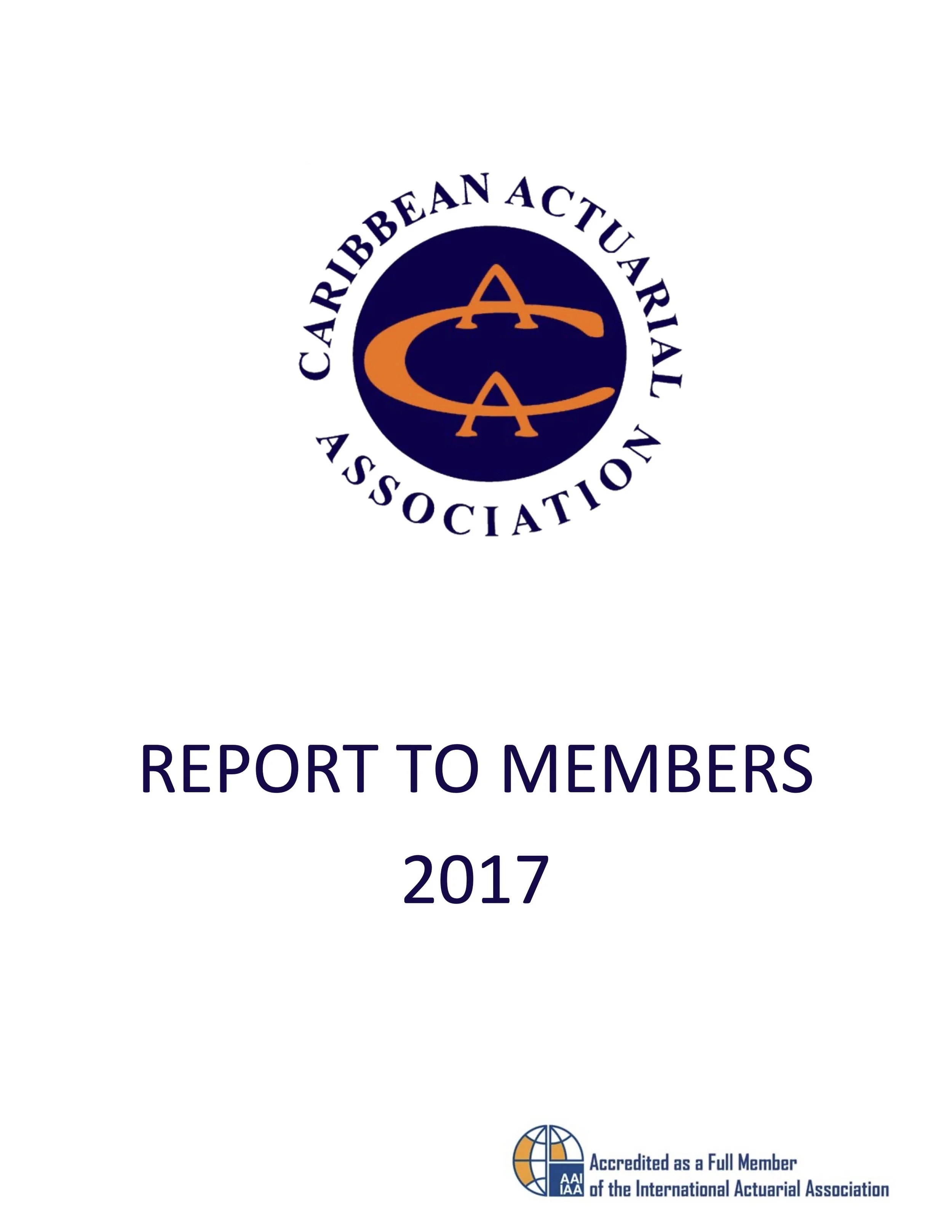 Annual Reports — Caribbean Actuarial Association