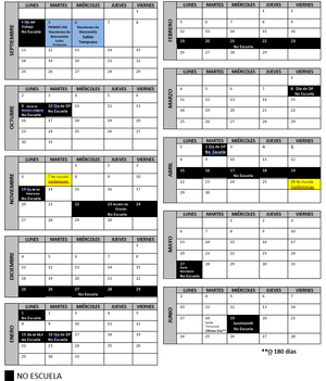 School Calendar — The Learning Community