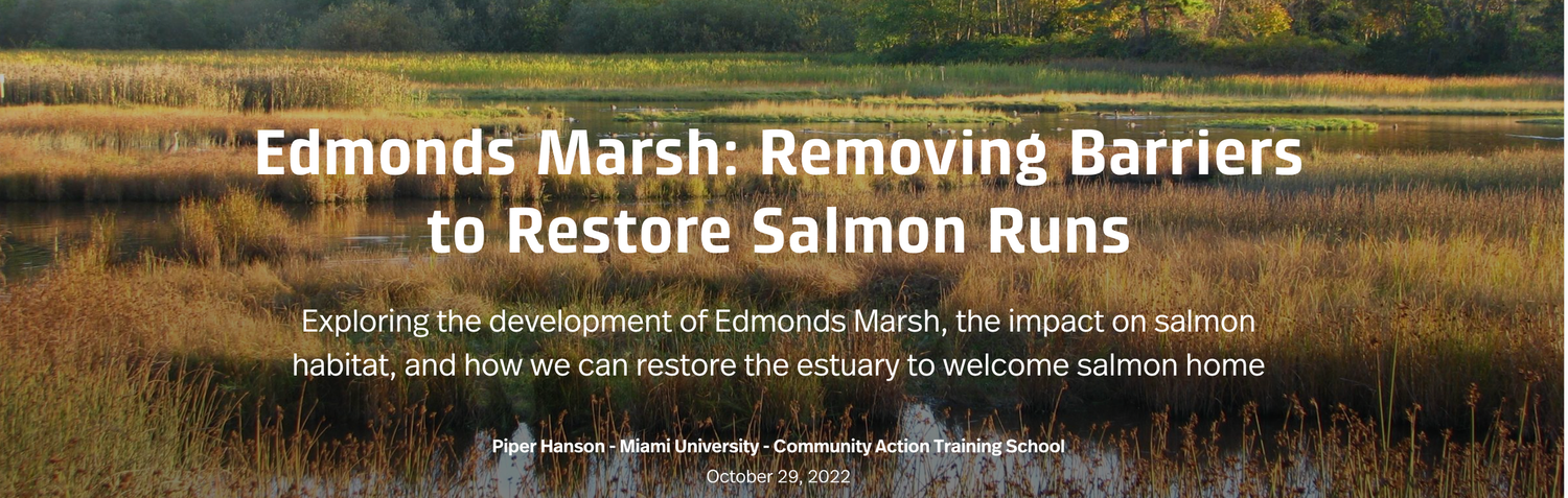EDMONDS MARSH ESTUARY Advocates